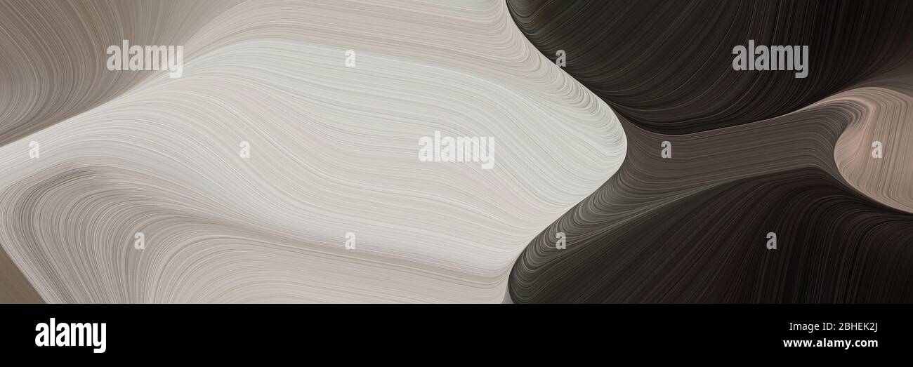 abstract decorative banner design with ash gray, silver and very dark ...