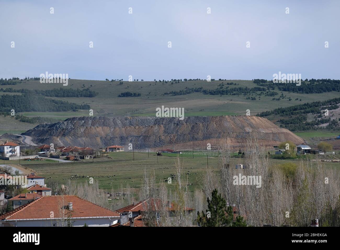people's negative change of natural environment, coal mine mining area ...