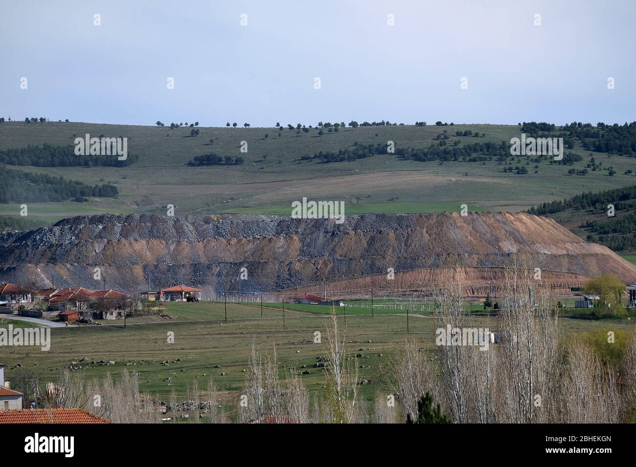 people's negative change of natural environment, coal mine mining area ...
