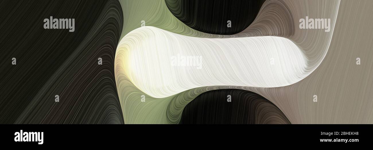 abstract modern horizontal header with very dark green, gray gray and ...