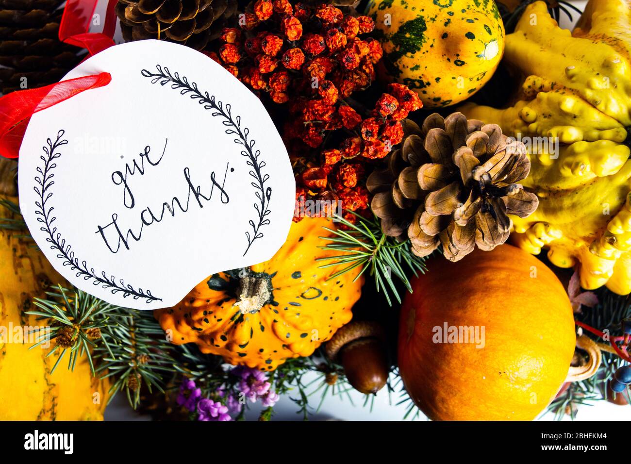 Give thanksgiving card yellow hi-res stock photography and images - Alamy