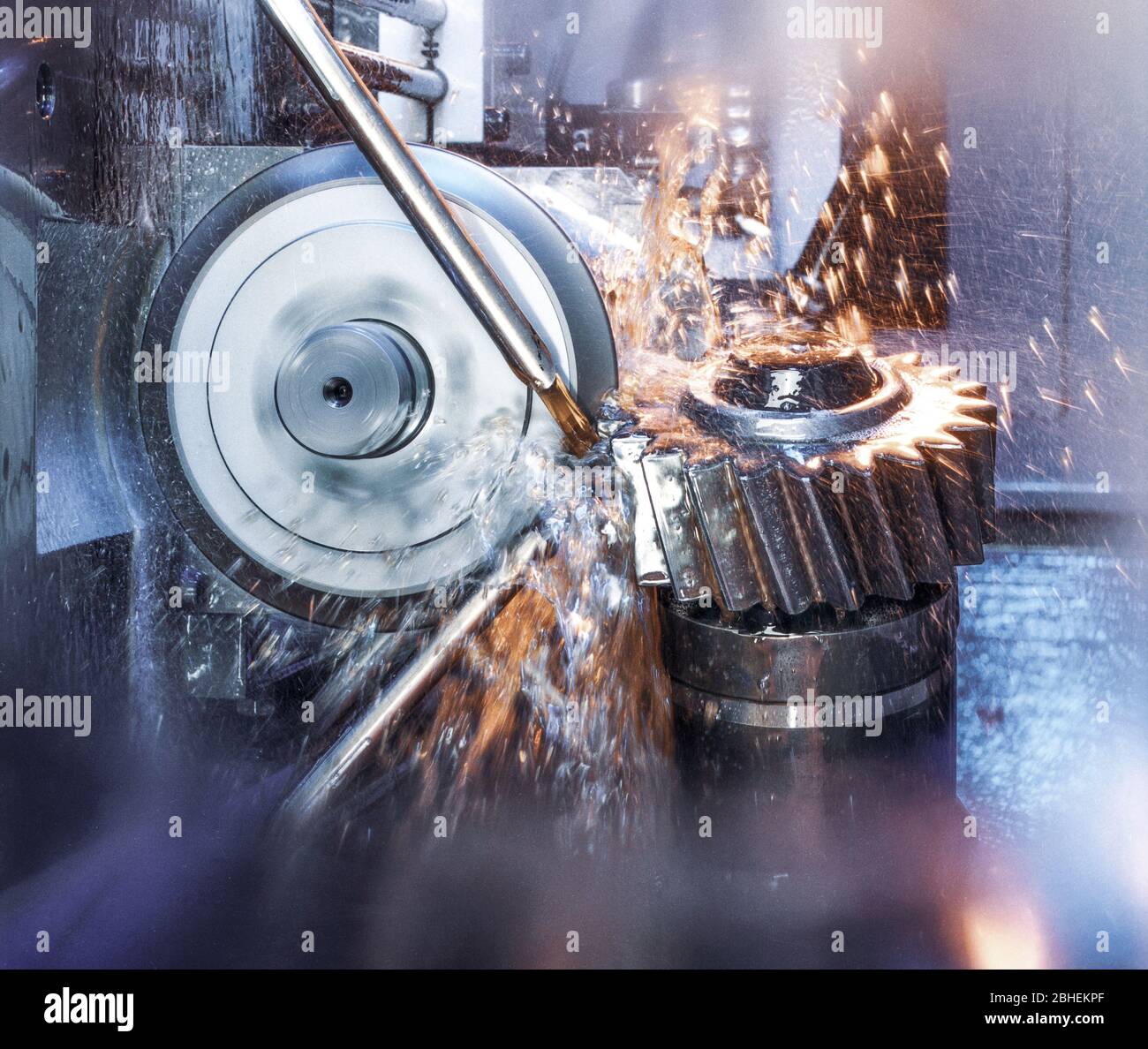 Machining center construction machine tools hi-res stock photography ...