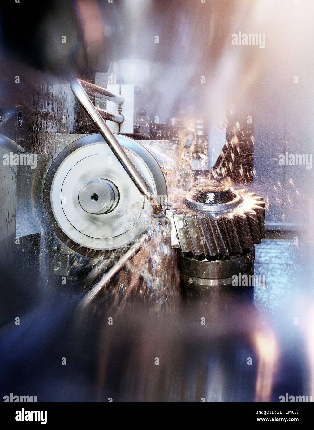 Machining center construction machine tools hi-res stock photography ...