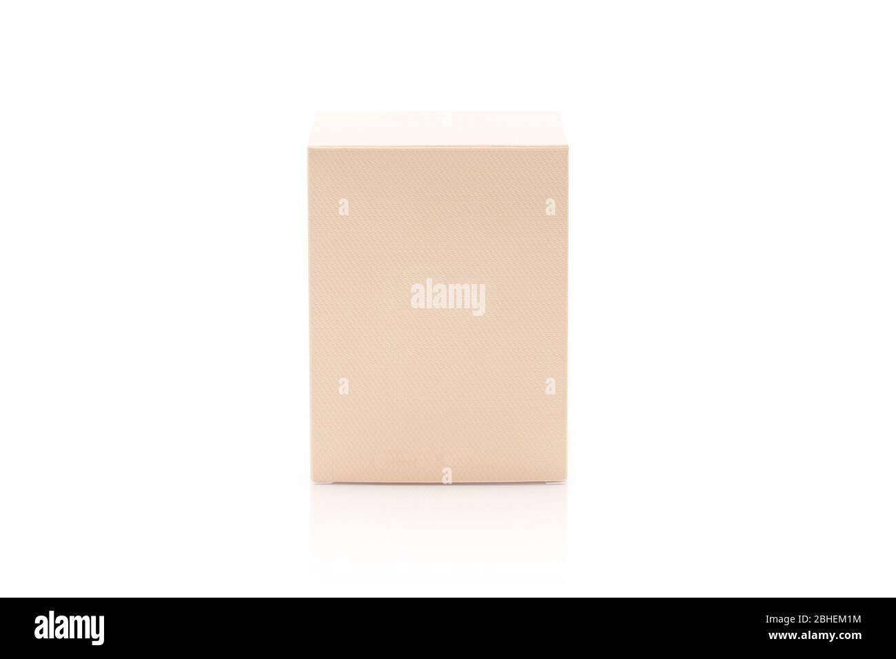 Blank orange product packaging box mockup for your design isolated on ...