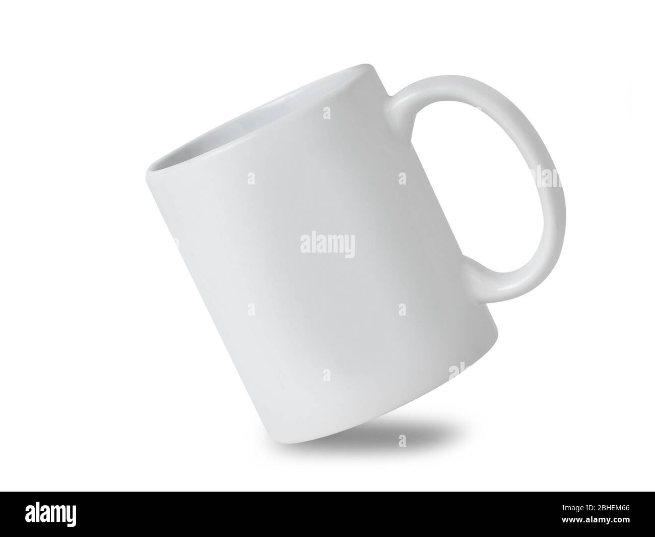 White mug cup mockup for your design isolated on white background with ...