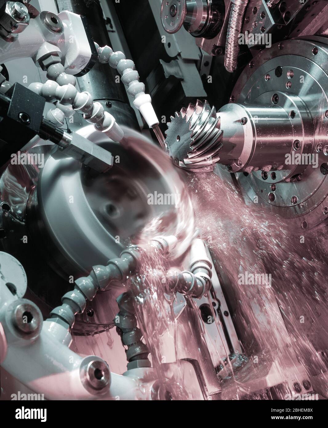 Machining center construction machine tools hi-res stock photography ...