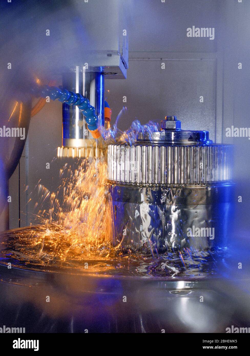 Machining center construction machine tools hi-res stock photography ...