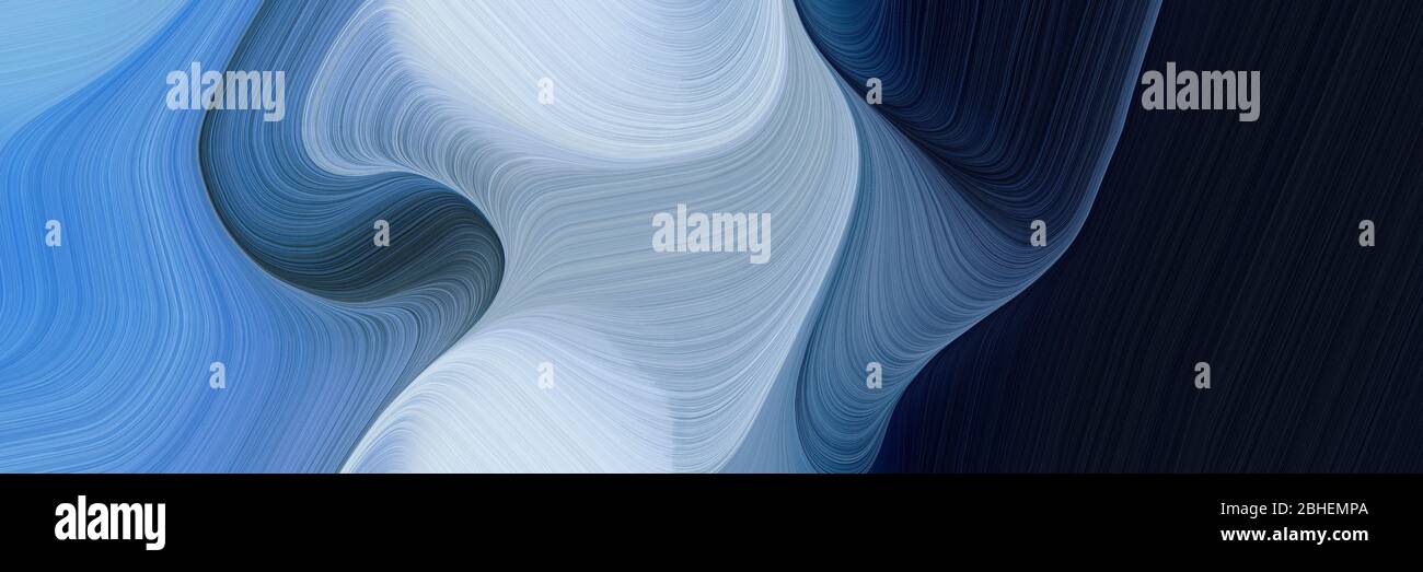 abstract modern designed horizontal header with very dark blue, light ...