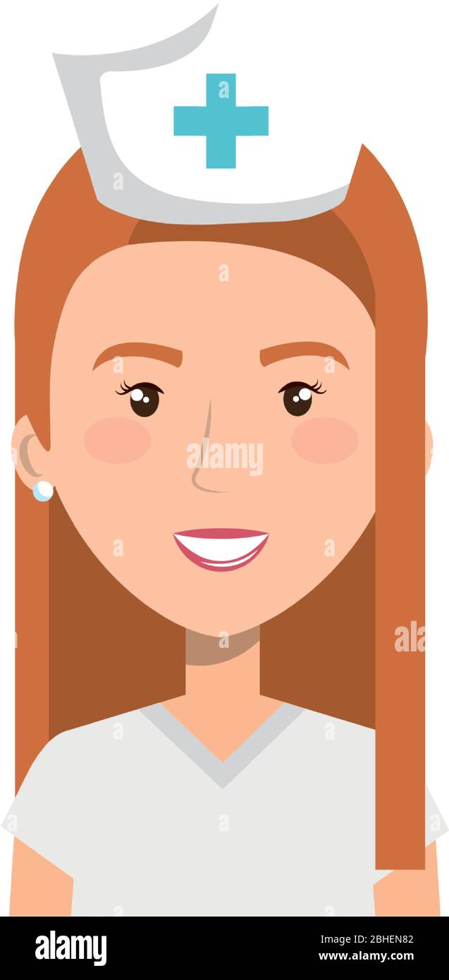 face of nurse professional isolated icon Stock Vector Image & Art - Alamy