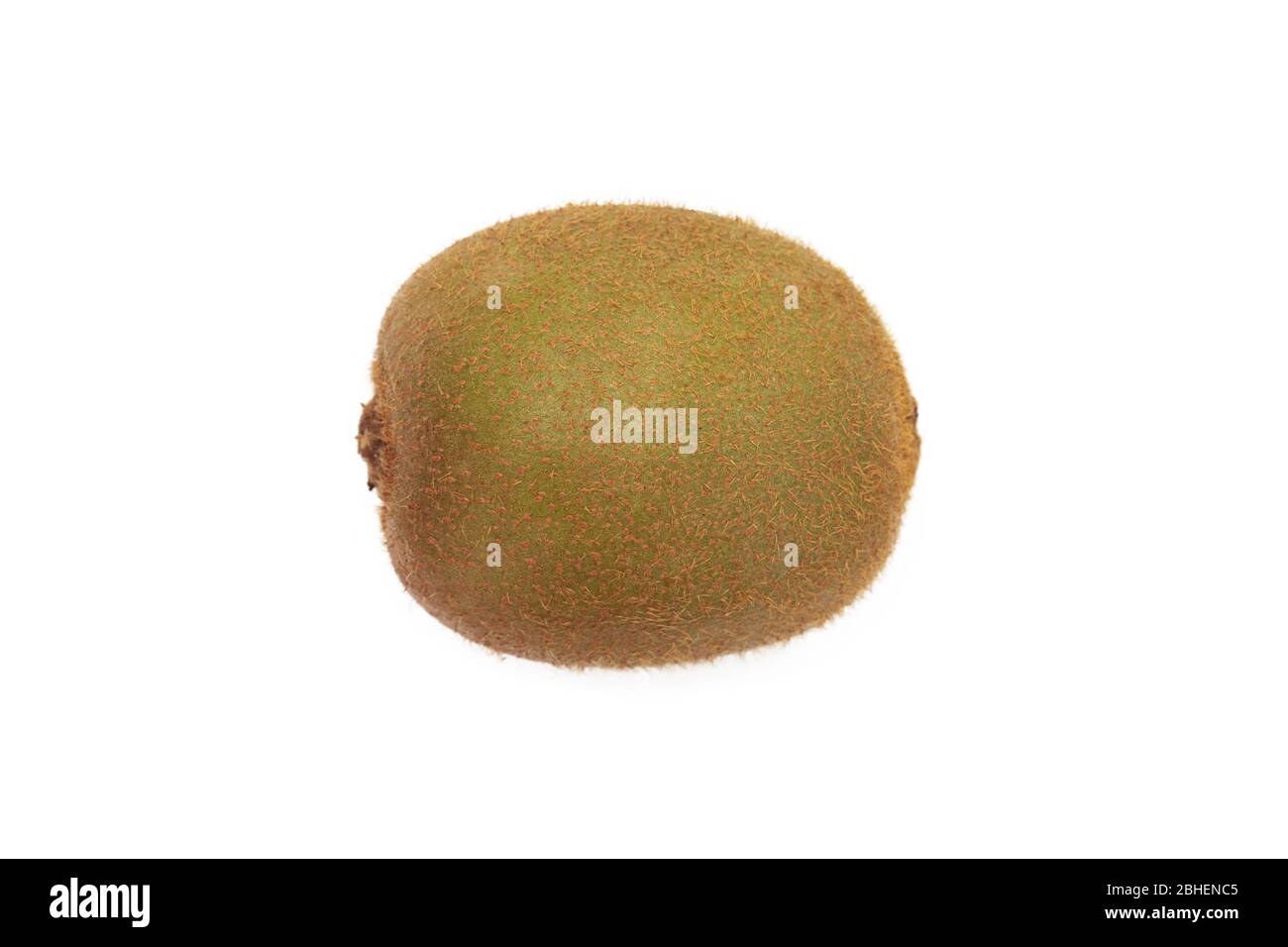 Ripe whole kiwi fruit isolated on white background with clipping path ...