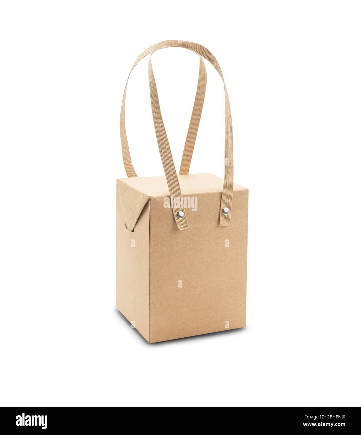 Blank product packaging box mockup isolated on white background with ...