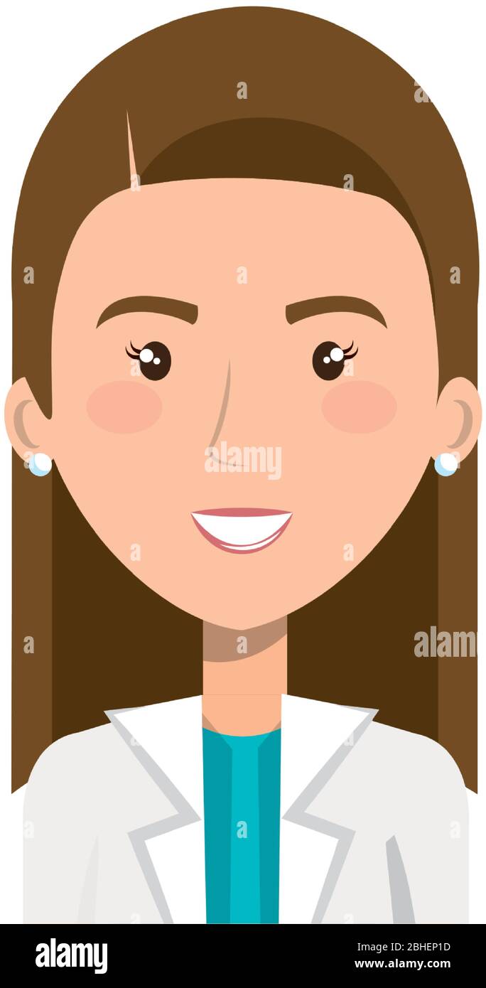 face of doctor female isolated icon Stock Vector Image & Art - Alamy