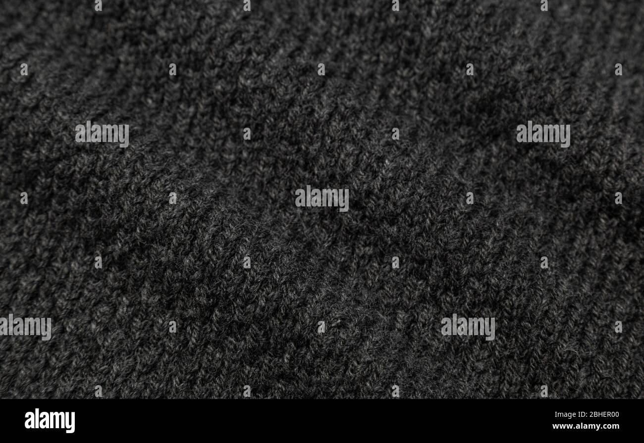 Black fabric texture, Cloth pattern background Stock Photo - Alamy