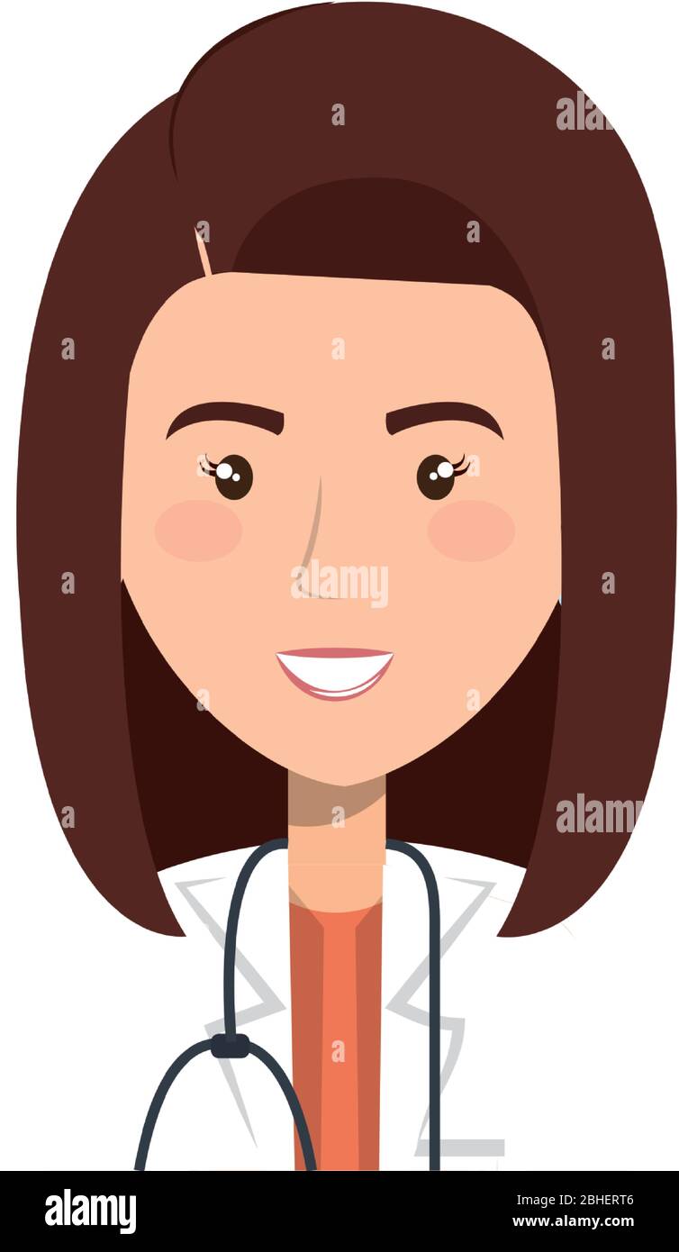 face of doctor female isolated icon Stock Vector Image & Art - Alamy