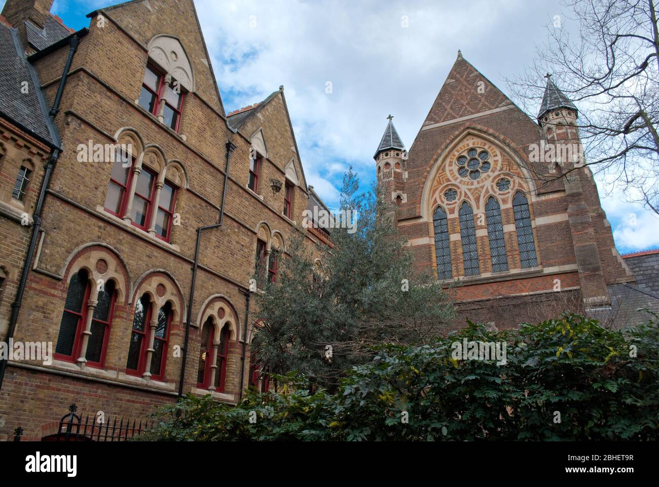 St. Michael's Clergy House and School Room, Leonard Street, London ...