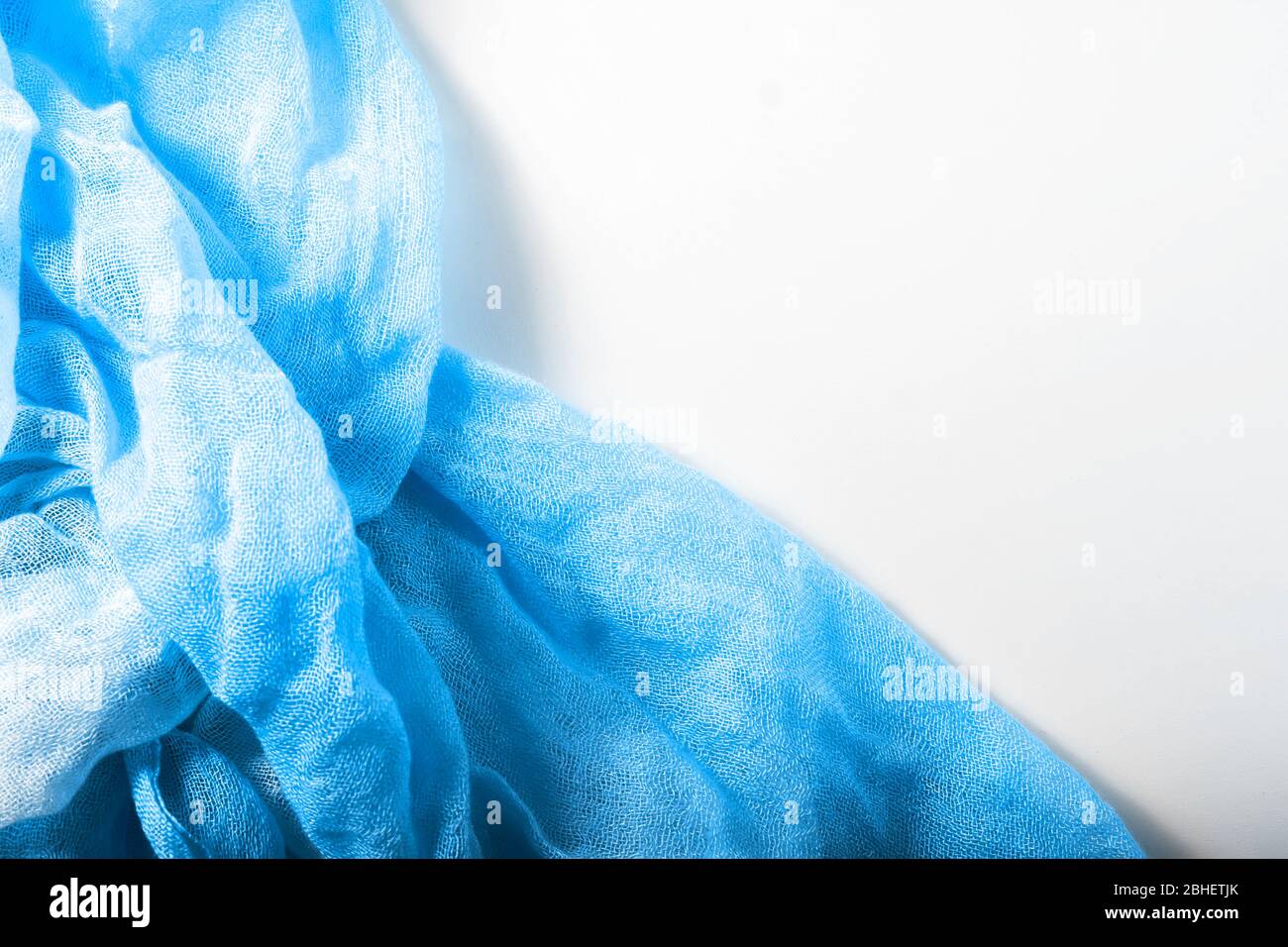 blue fabric folded to be used as background Stock Photo - Alamy