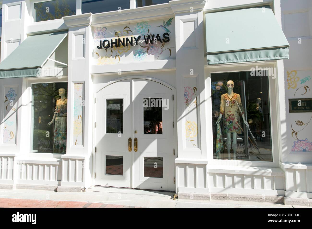 A logo sign outside of a Johnny Was retail store location in Bethesda ...