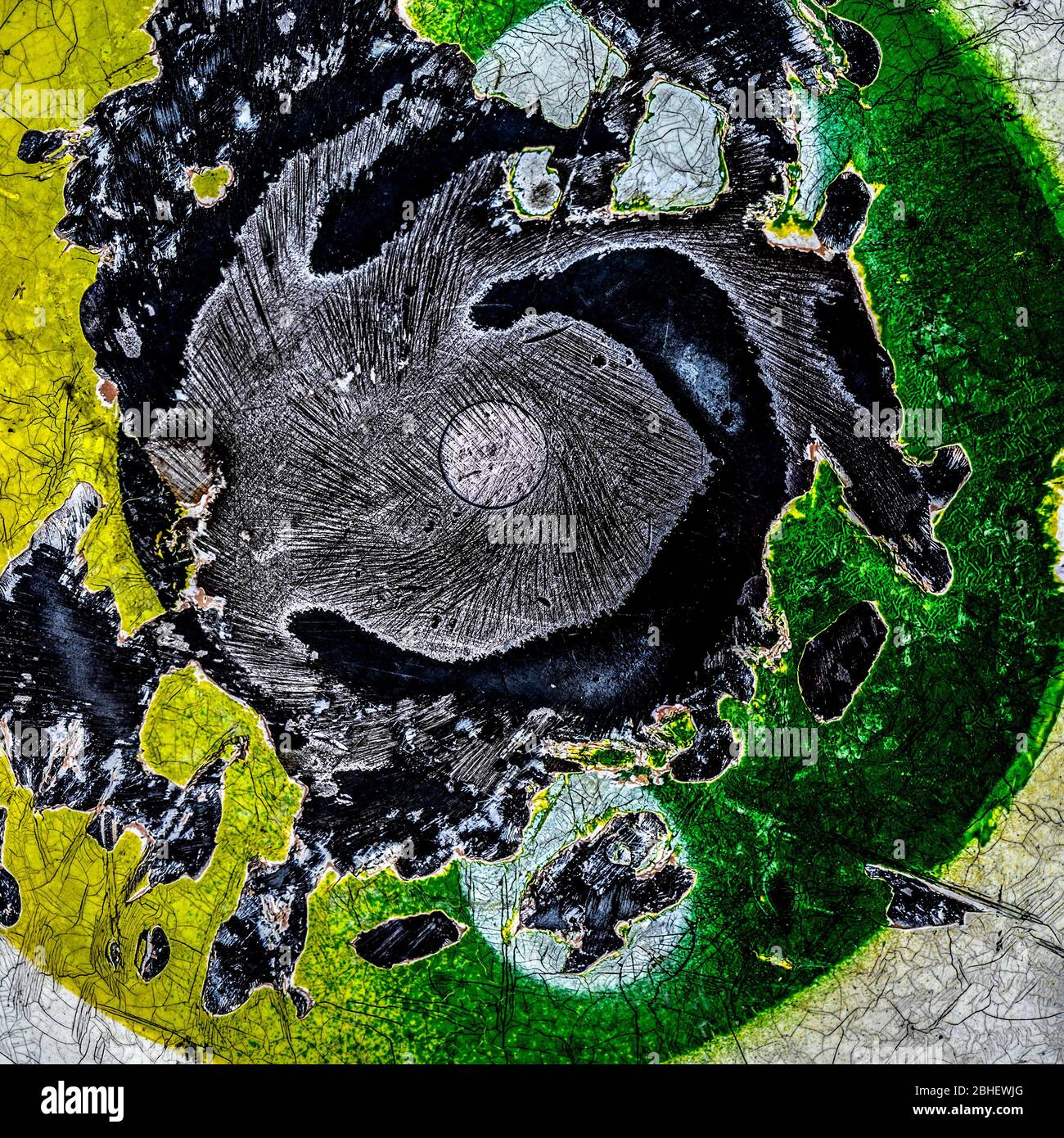 Colorful rust painting on an eroded Metal surface Stock Photo - Alamy