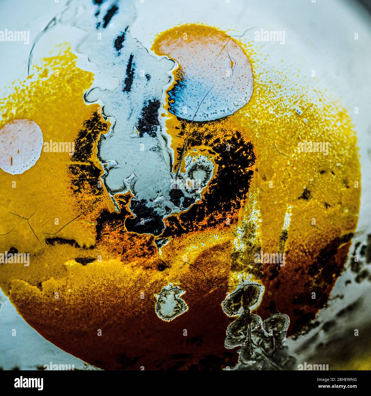 Colorful rust painting on an eroded Metal surface Stock Photo - Alamy