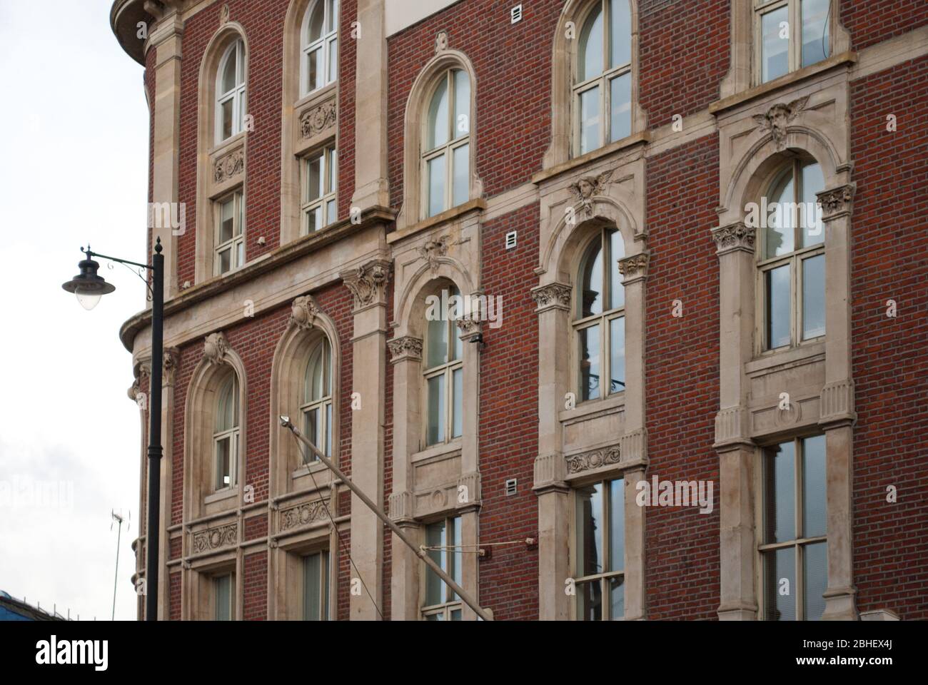 1880s Architecture Red Brick Stone Facade 6-8 Great Eastern Street ...