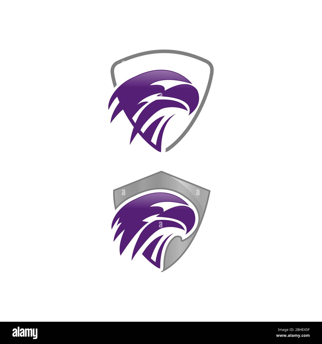 Eagle head mascot icon Stock Vector Images - Alamy