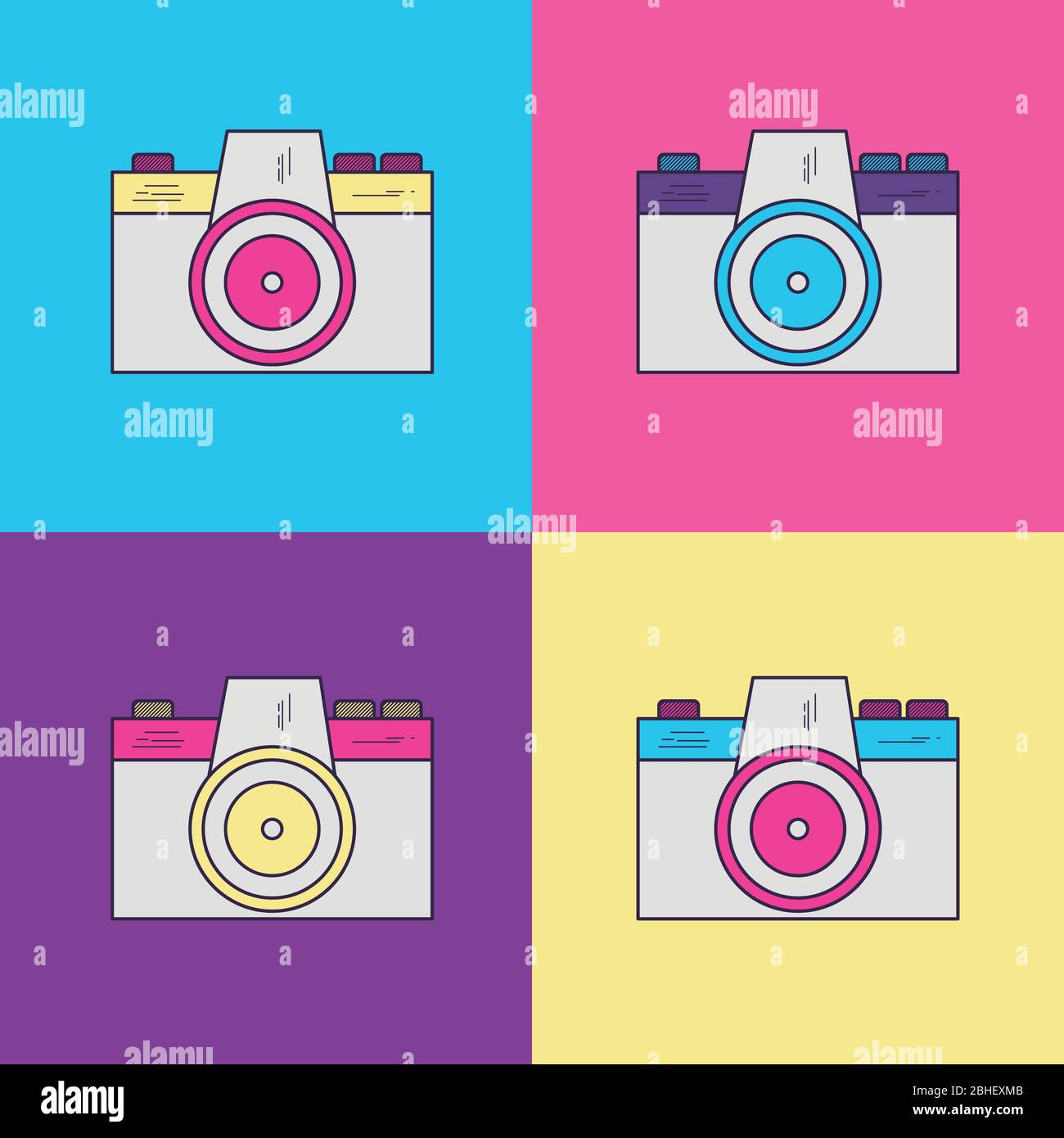 Camera Vintage with 90s style Stock Vector Image & Art - Alamy