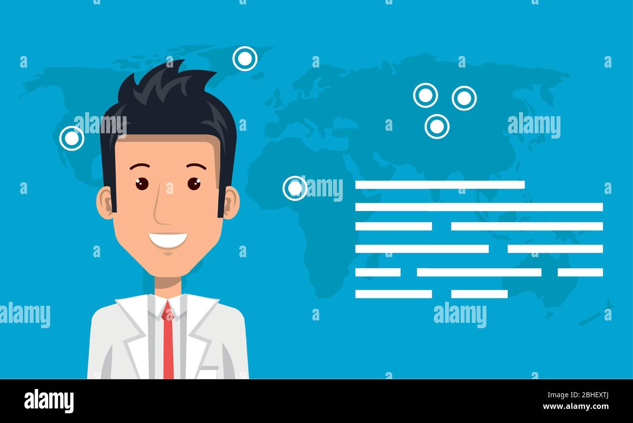 banner of doctor with world map Stock Vector Image & Art - Alamy