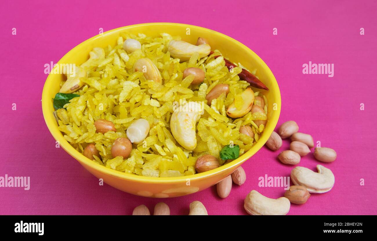 Indian Food Poha Stock Photo - Alamy
