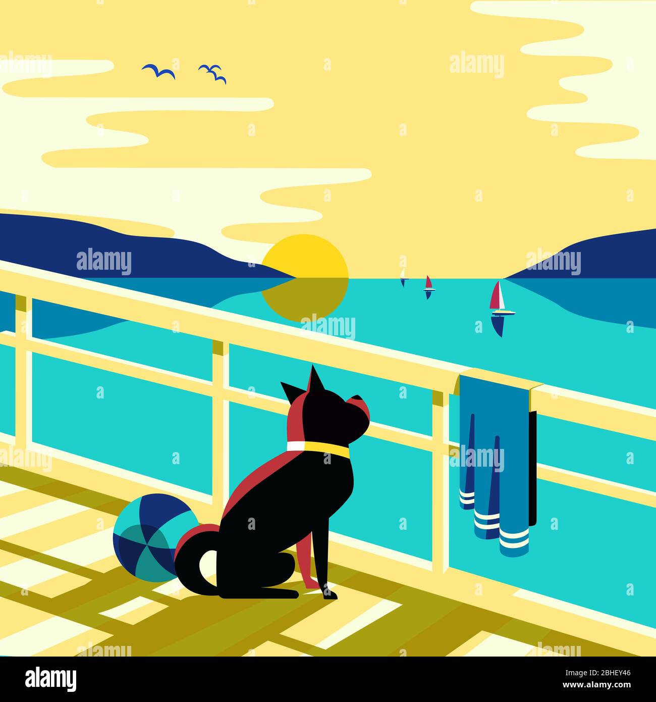 Sea Water Cartoon High Resolution Stock Photography and Images - Alamy