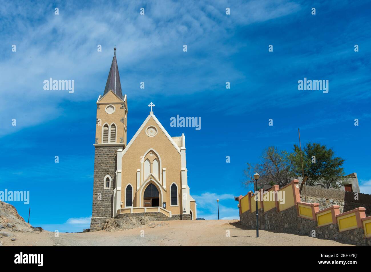 The Felsenkirche (English: Rock Church) on Diamond Hill, a church in ...