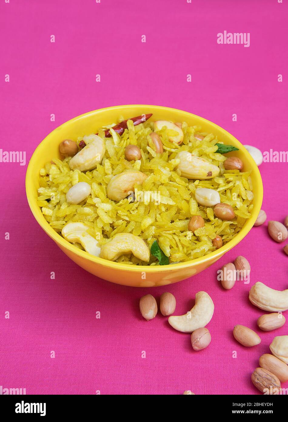 Indian Food Poha Stock Photo - Alamy