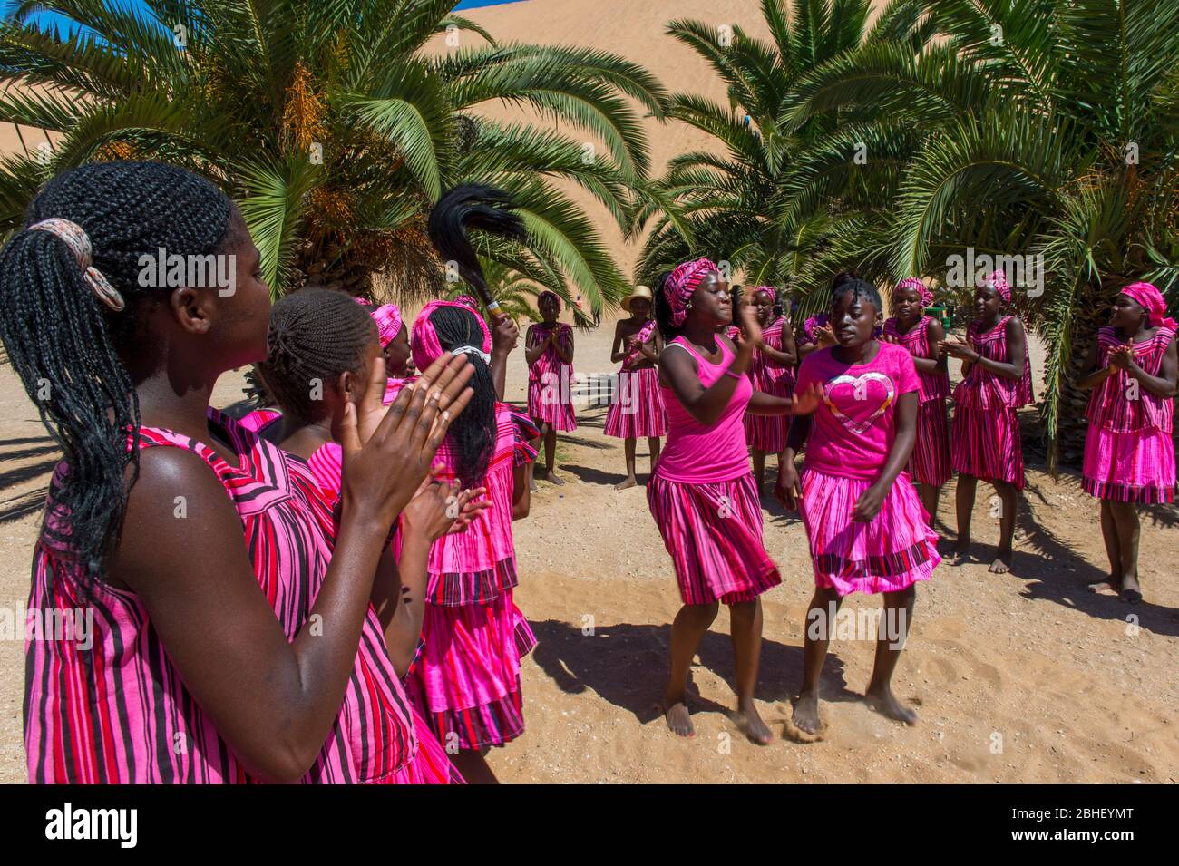 Local school dance group near Walvis Bay, Namibia Stock Photo - Alamy