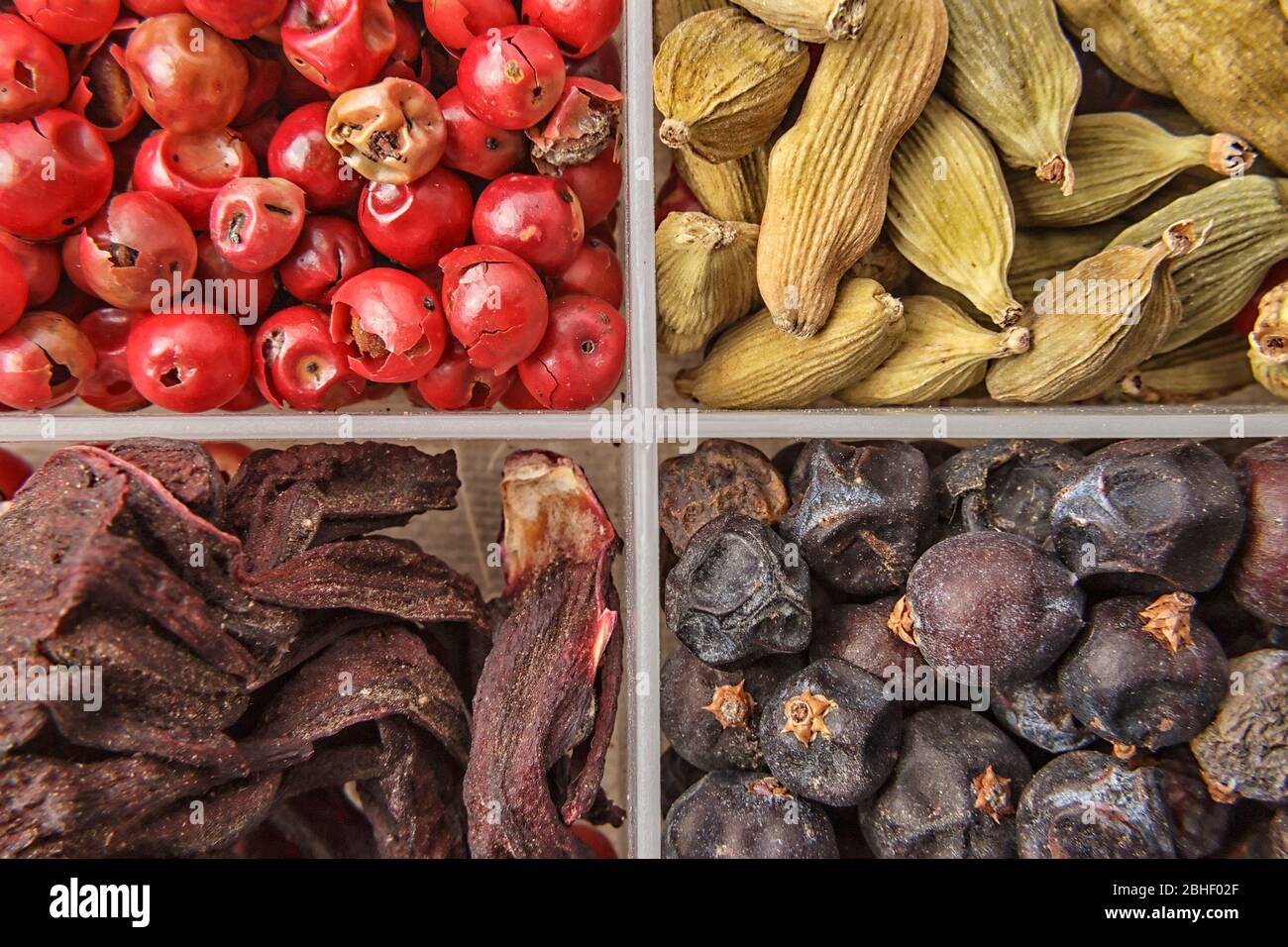 Selection of botanicals to flavor and prepare Gin Tonics. Contains ...