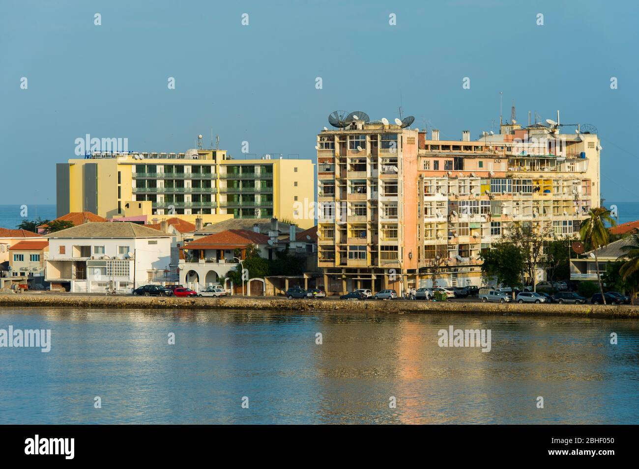 View of Restinga at Lobito, a port town of Angola Stock Photo - Alamy