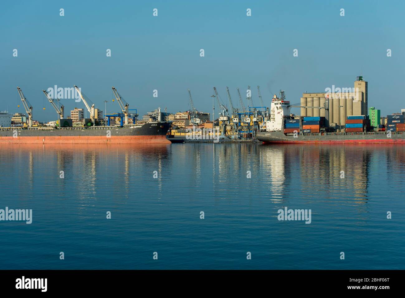 View of the port of Lobito, Angola Stock Photo - Alamy