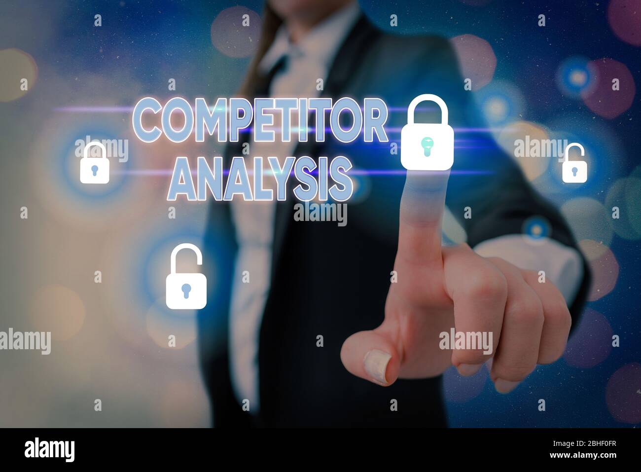 Writing note showing Competitor Analysis. Business concept for ...