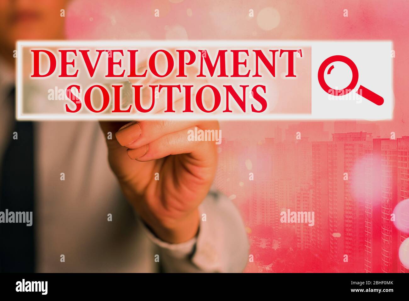 Word writing text Development Solutions. Business photo showcasing Efficient Planning based on ...