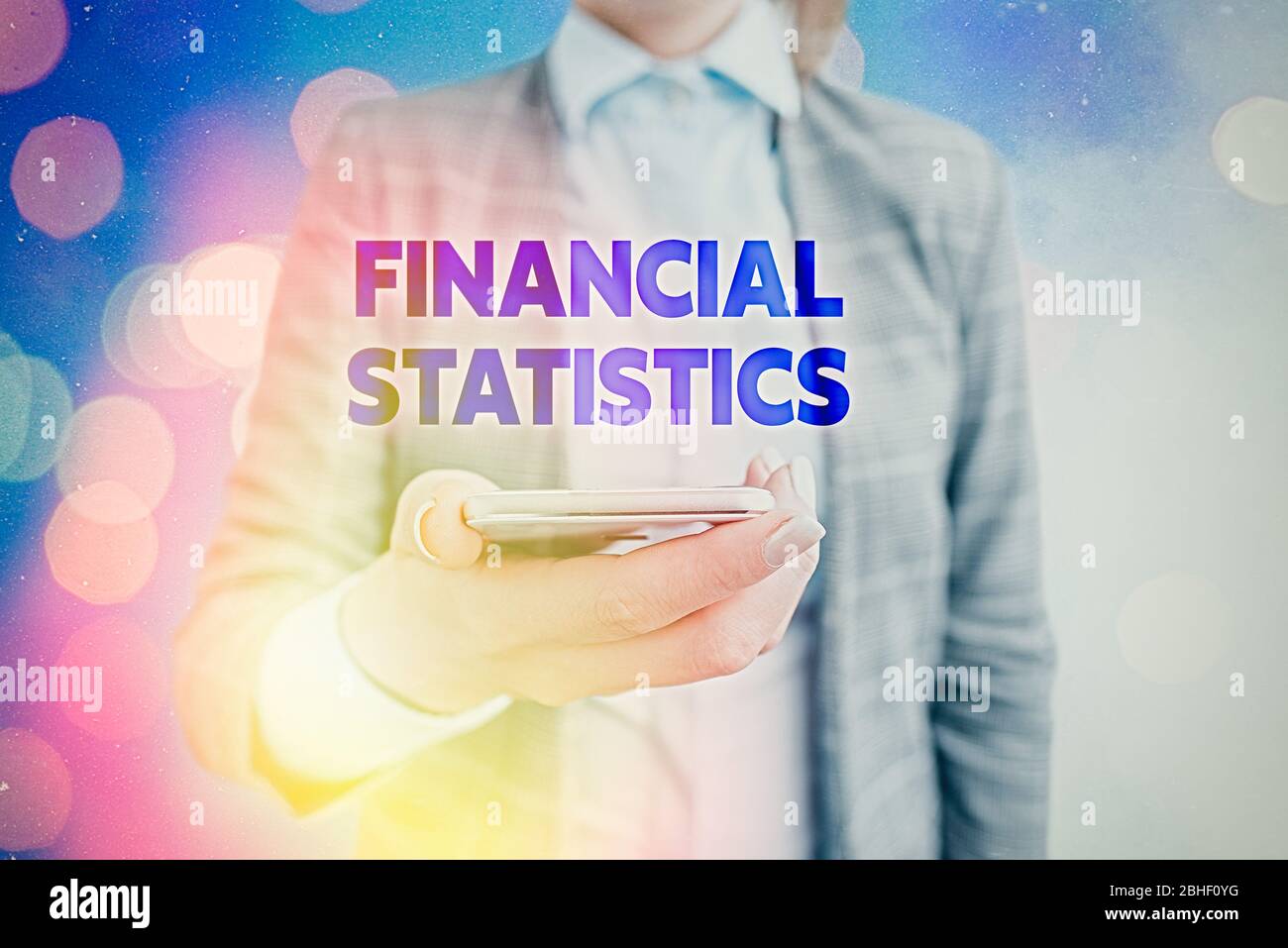 Conceptual hand writing showing Financial Statistics. Concept meaning ...