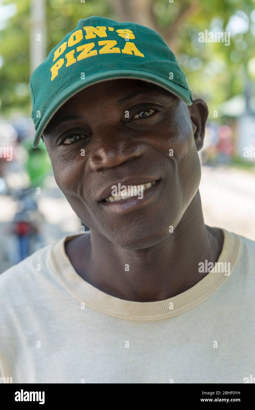 Portrait of local man in the Garden of Benguela, Angola Stock Photo - Alamy