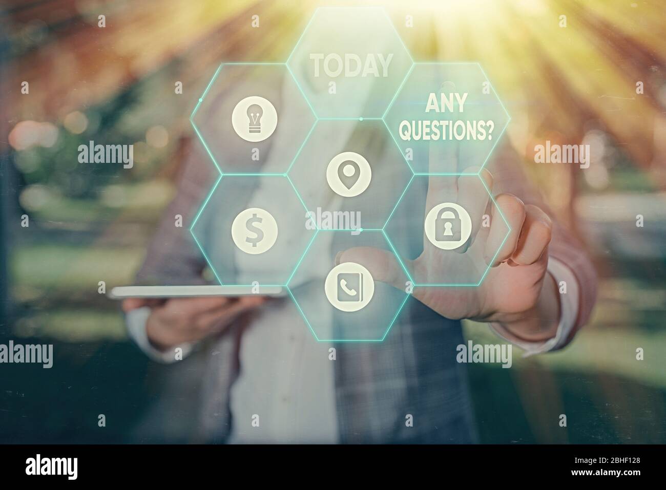 Handwriting text Any Questions Question. Conceptual photo Asking for ...