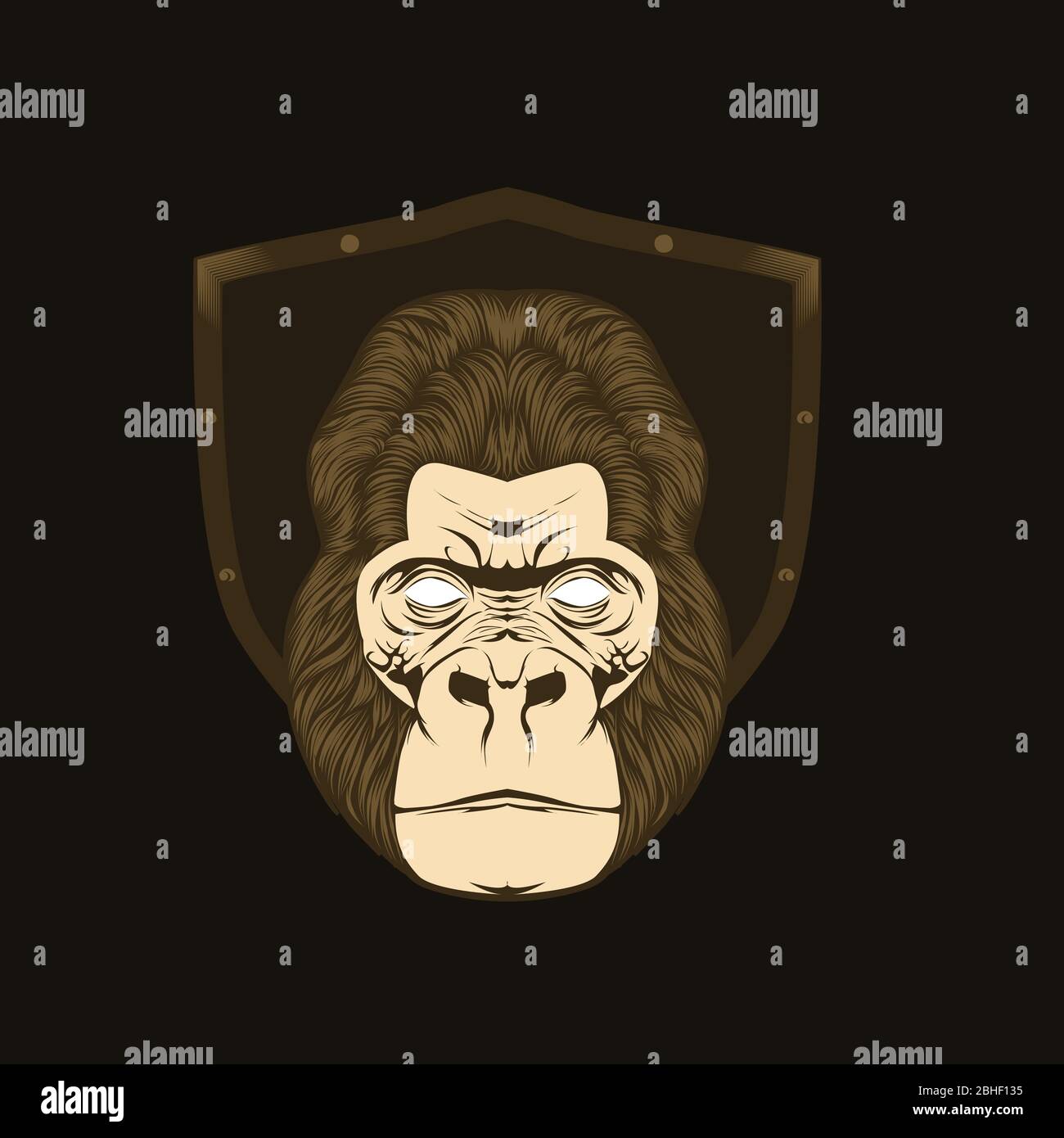Apes vector illustration Stock Vector Image & Art - Alamy