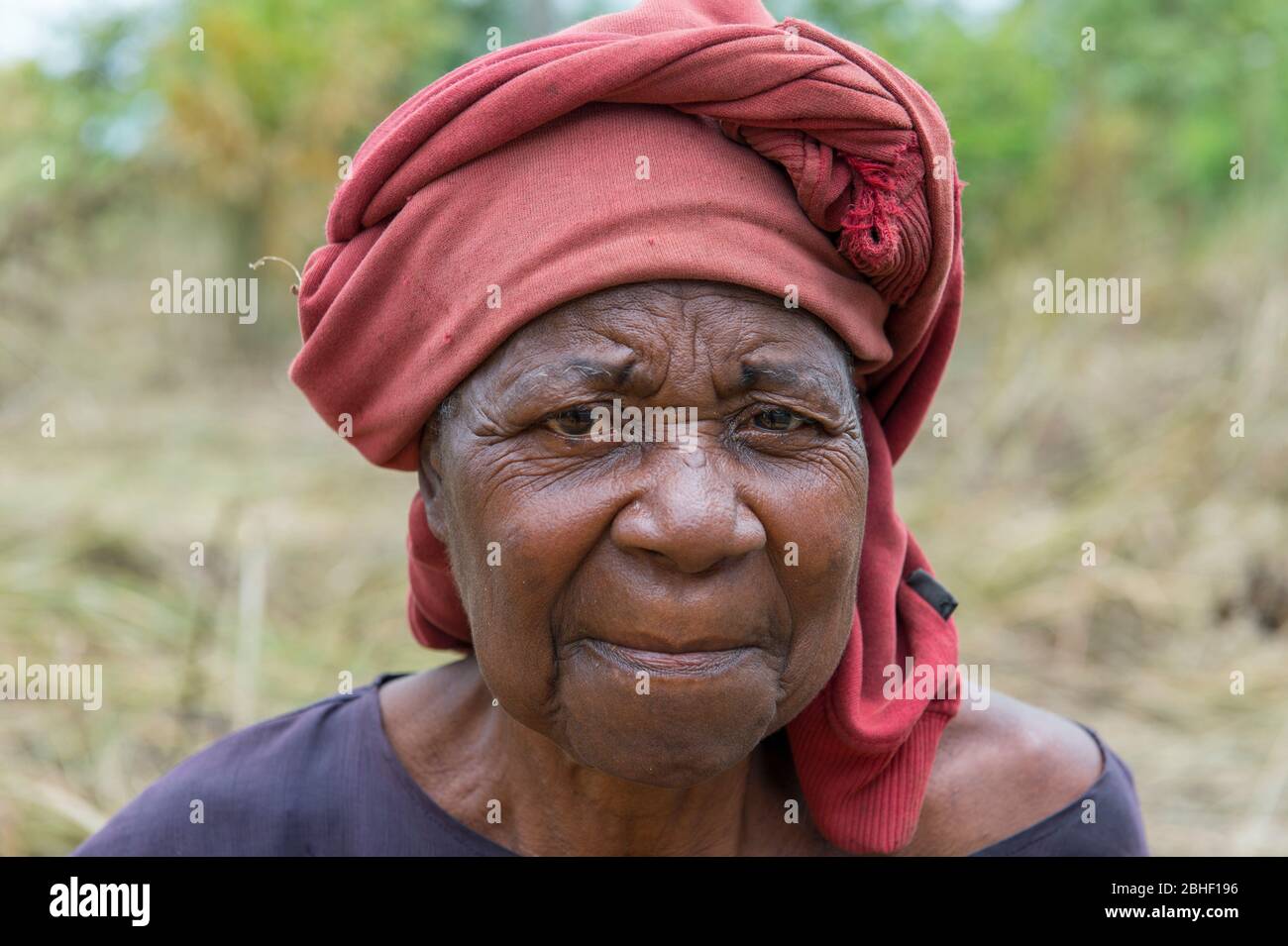 Portrait of woman at the Diosso Gorge near Pointe Noire, Democratic ...