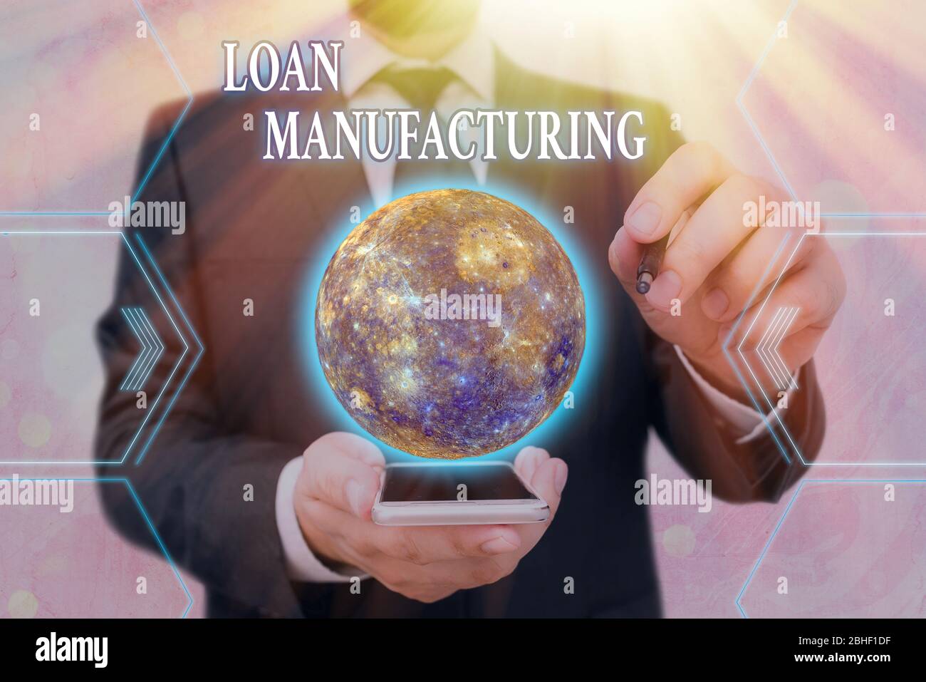 Handwriting text writing Loan Manufacturing. Conceptual photo Bank ...