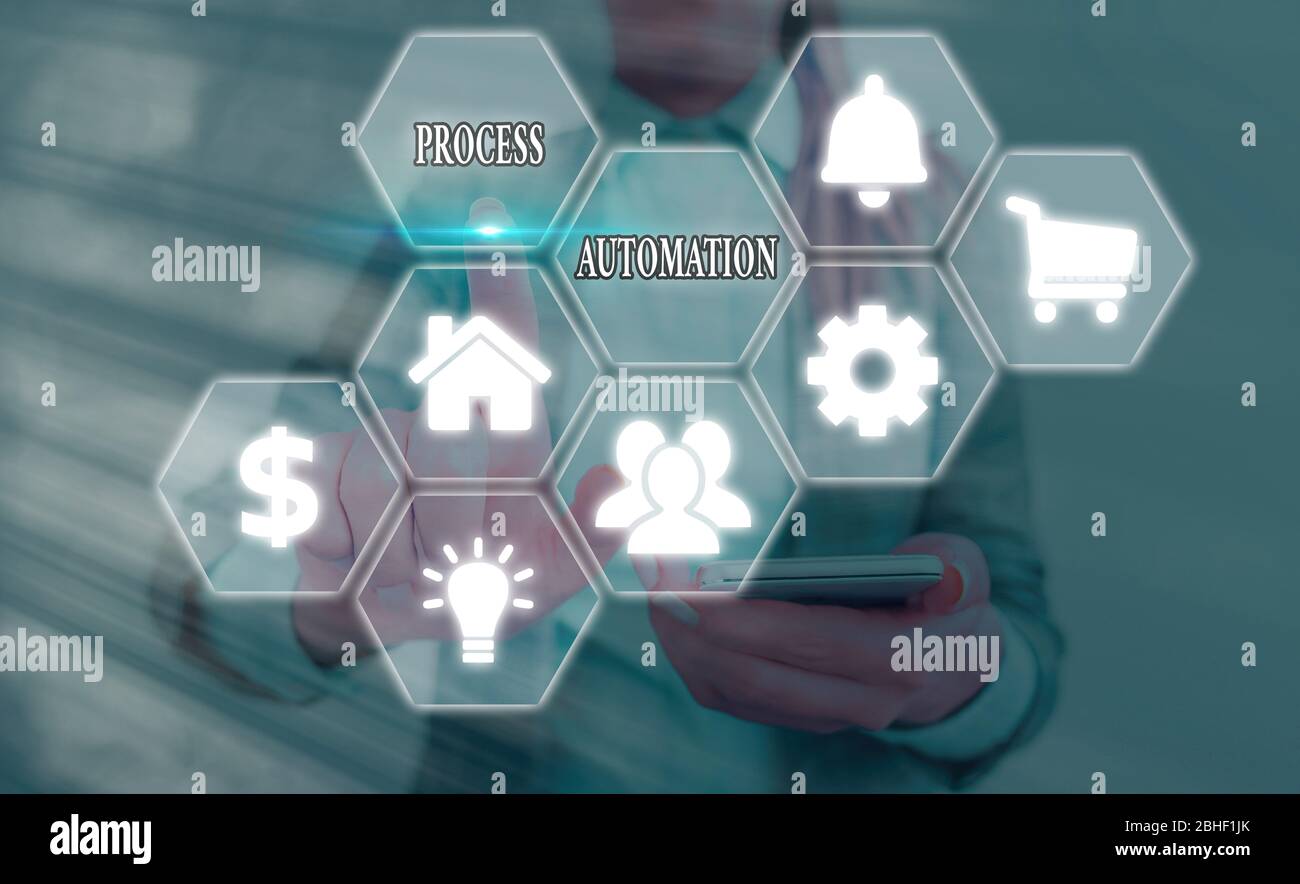 Writing Note Showing Process Automation Business Concept For Transformation Streamlined Robotic