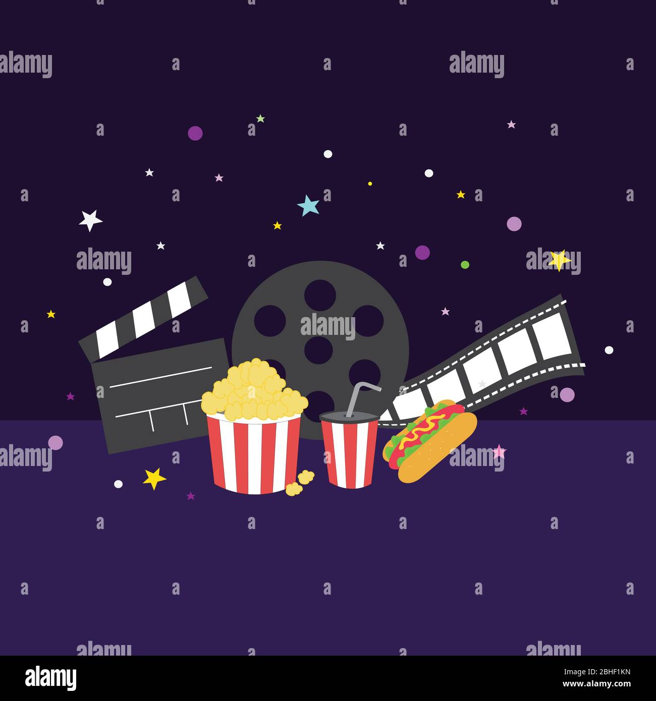 Cinema vector illustration Stock Vector Image & Art - Alamy