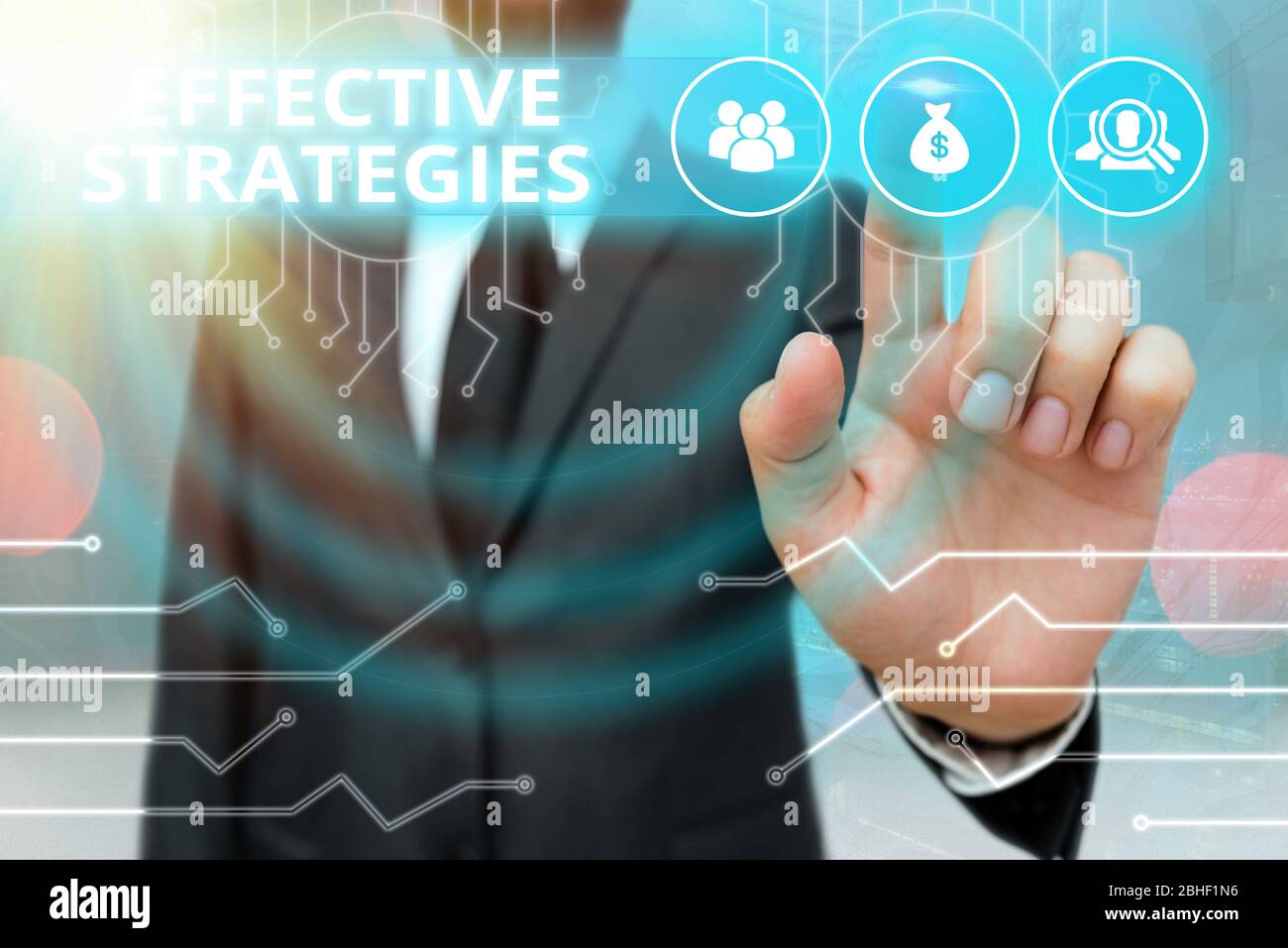 Writing note showing Effective Strategies. Business concept for Sound ...