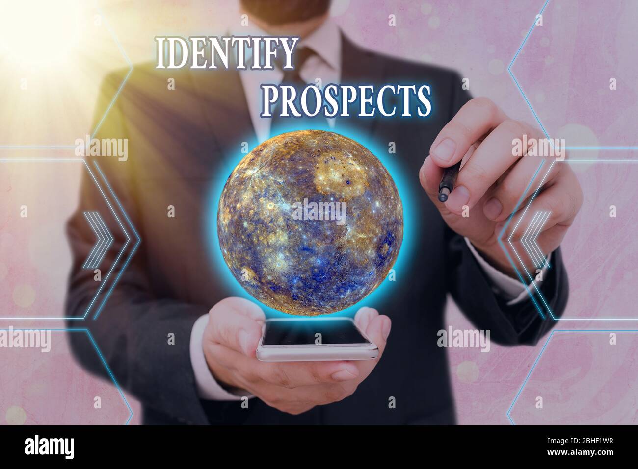 Handwriting text writing Identify Prospects. Conceptual photo Possible ...