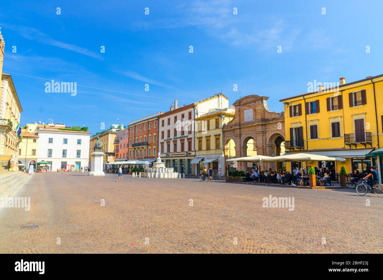 Rimini, Italy, September 19, 2018: Row of colorful multicolored ...