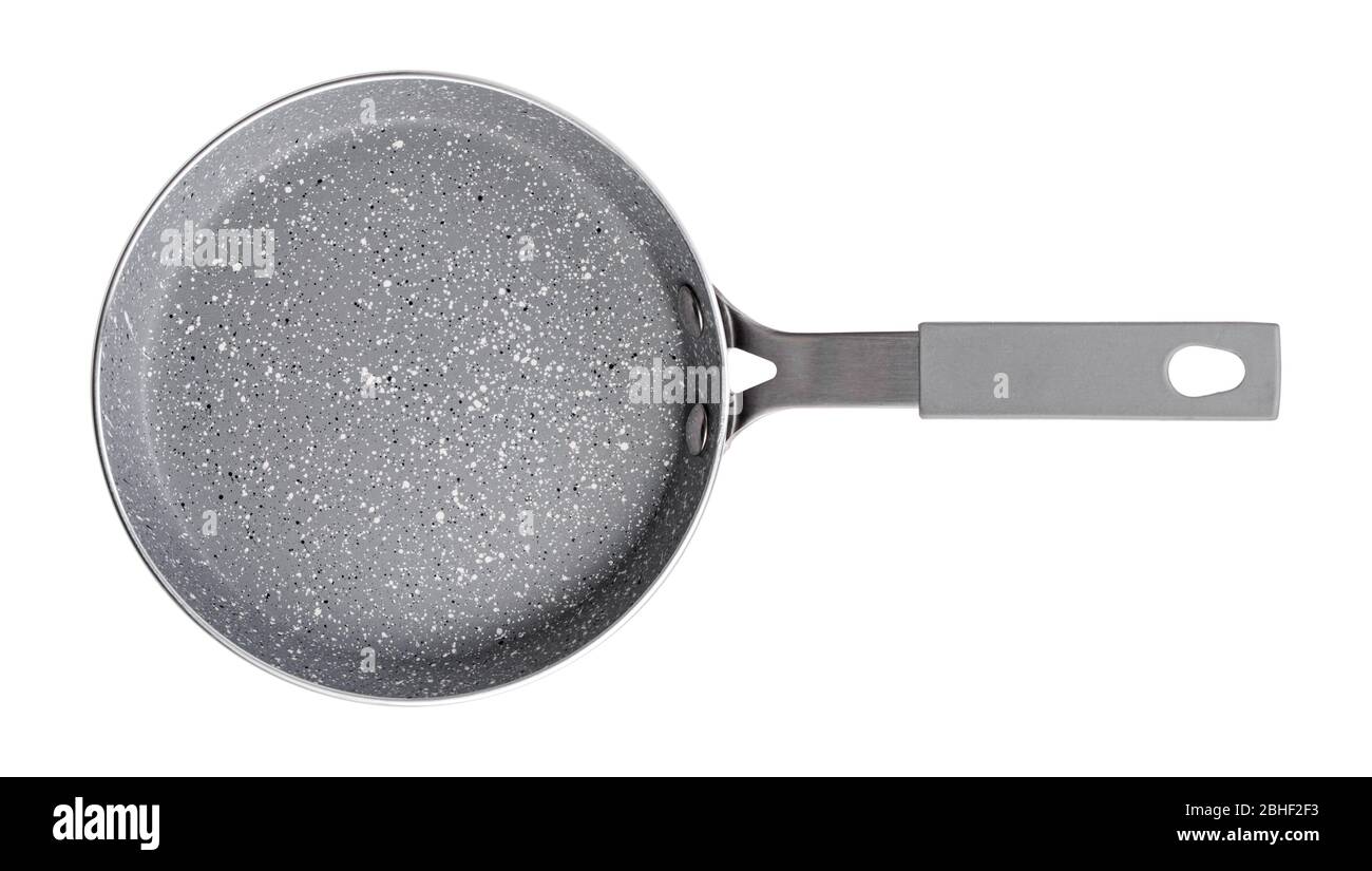 Small gray pan isolated Stock Photo - Alamy