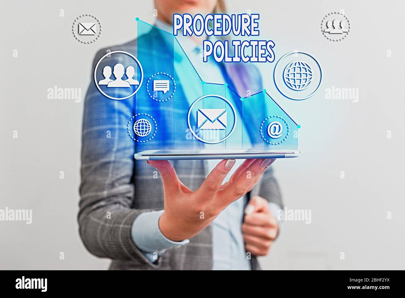 Writing note showing Procedure Policies. Business concept for Steps to ...